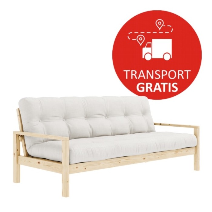 Sofa rozkładana KNOB natur 130x200 od Karup Design - futon.pl